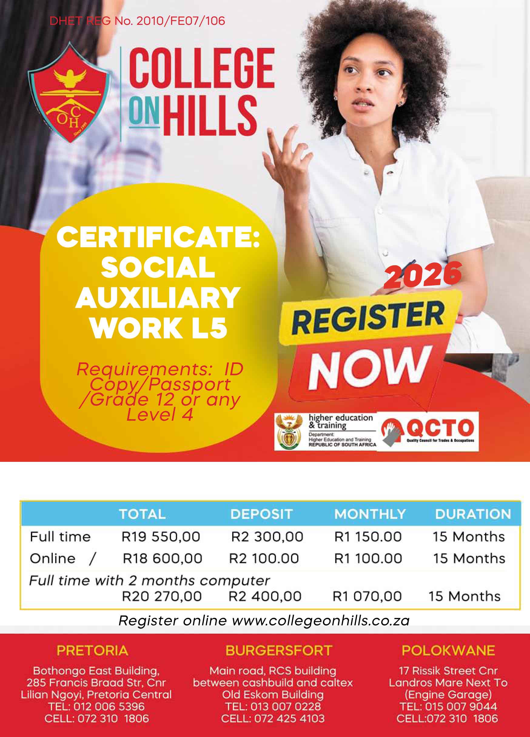 Faculty of Health - College on Hills